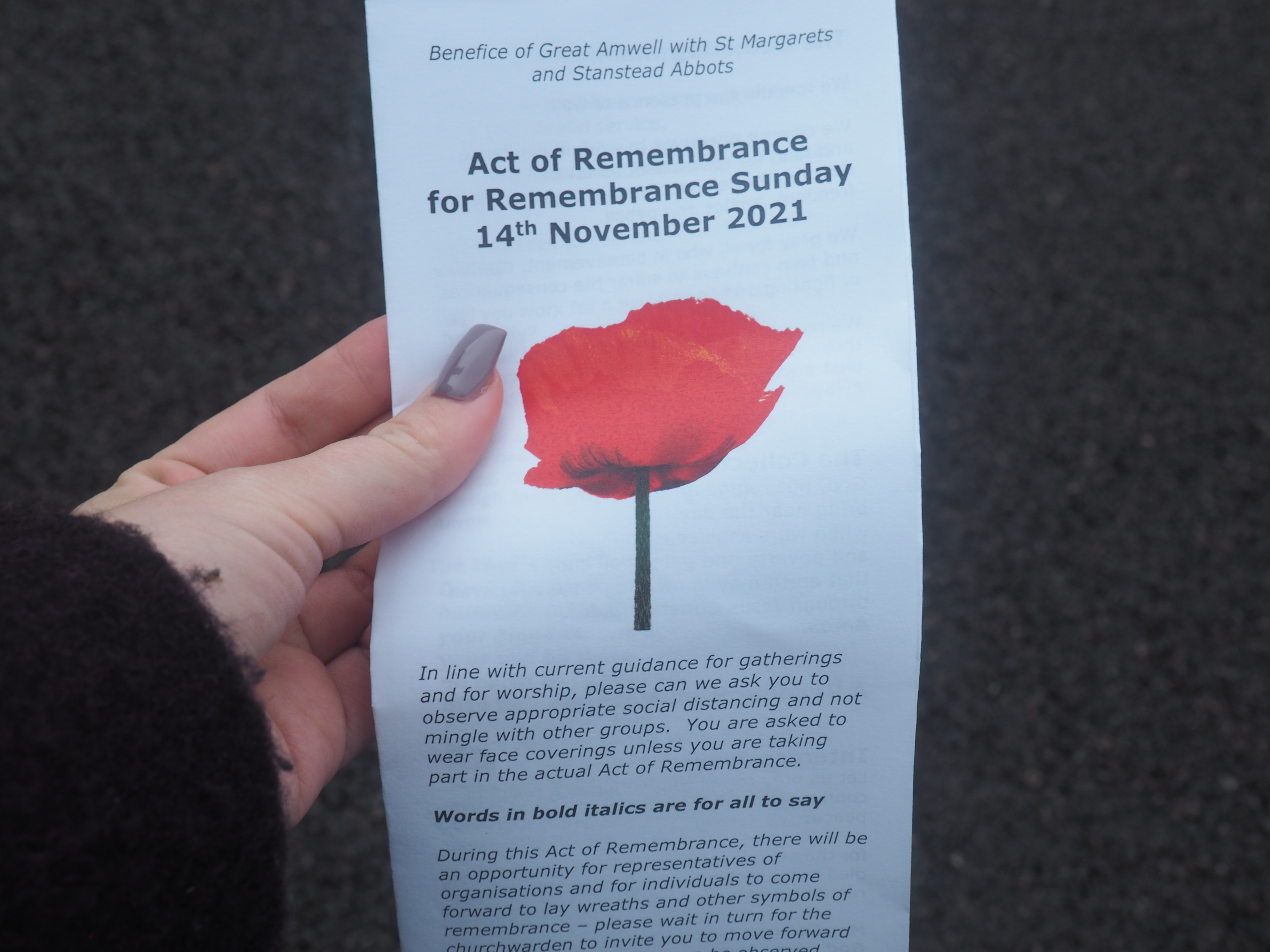 The Act of Remembrance | The Three Villages