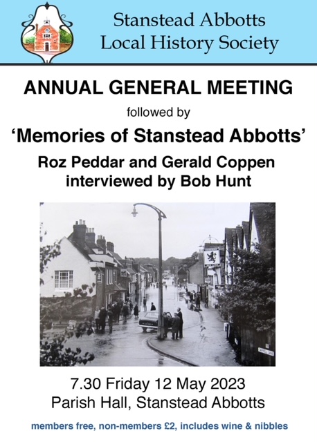 Stanstead Abbotts Local History Society AGM | The Three Villages