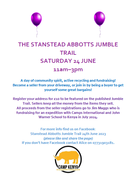 Stanstead Abbotts Jumble Trail | The Three Villages